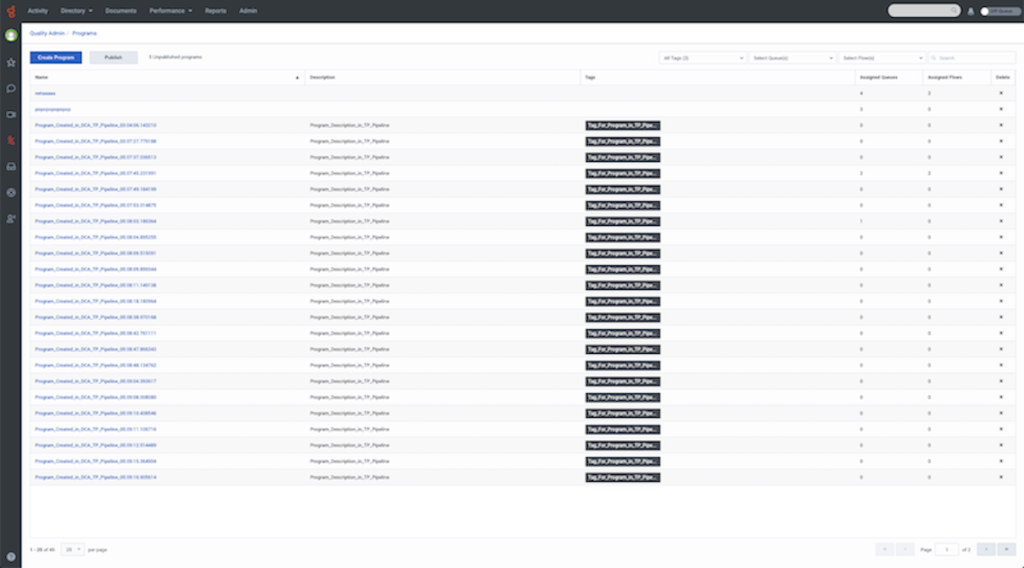 Arbeiten Sie mit einem Programm - Genesys Cloud Resource Center